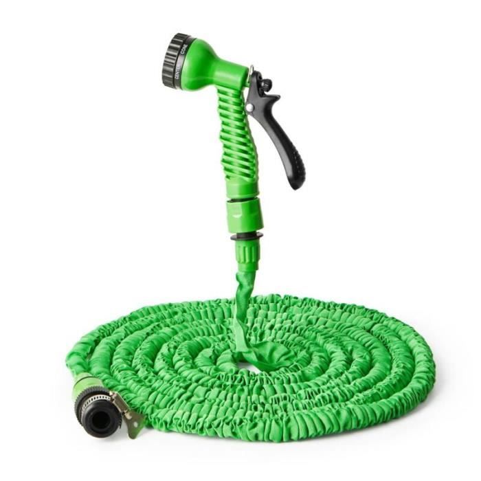 TUYAU - BUSE - ACCESSOIRE DE BUSE,green-25ft--Tuyau de bobine'eau de jardin, tuyau extensible ...