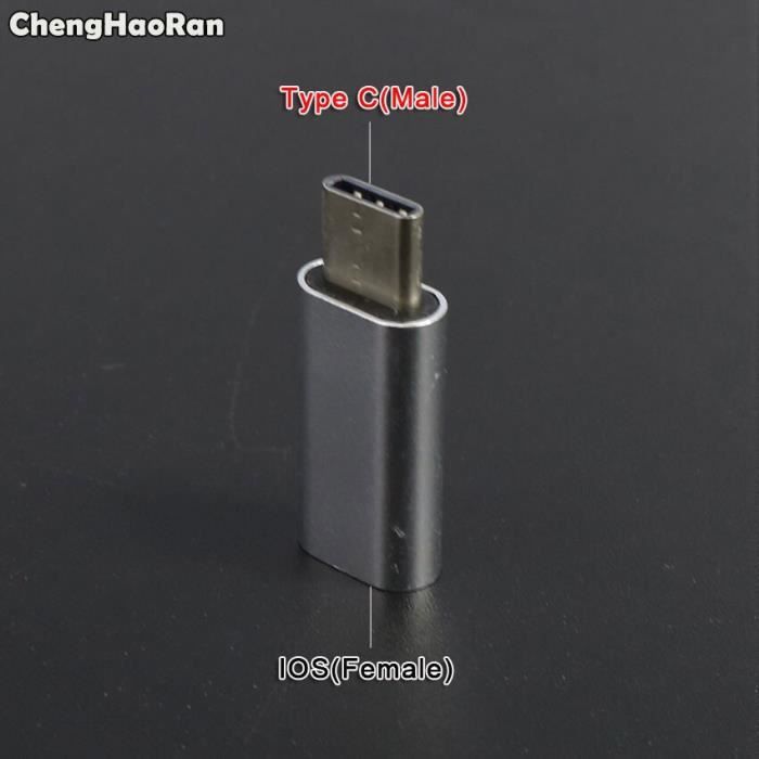 ADAPTATEUR RESEAU,IOS to Type C--adaptateur Micro USB vers Type C IOS ...