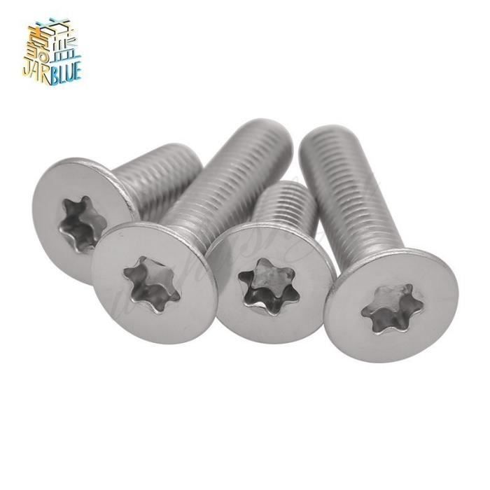 M2.5 50pcs-12mm -Vis de sécurité Torx à Six lobes en acier inoxydable 304, Gb2673 M2 M2.5 M3 M4 ...