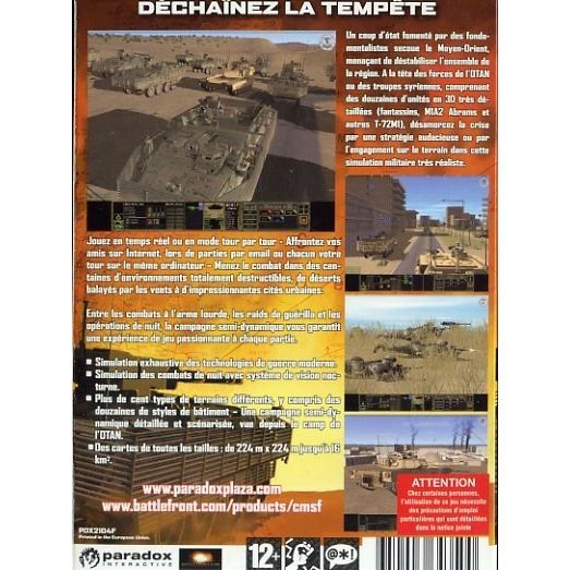 COMBAT MISSION SHOCK FORCE / JEU PC CD-ROM - Cdiscount Jeux vidéo