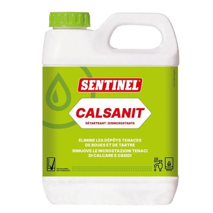 Détartrant sanitaire Sentinel Calsanit - Bidon 1L - Cdiscount Maison