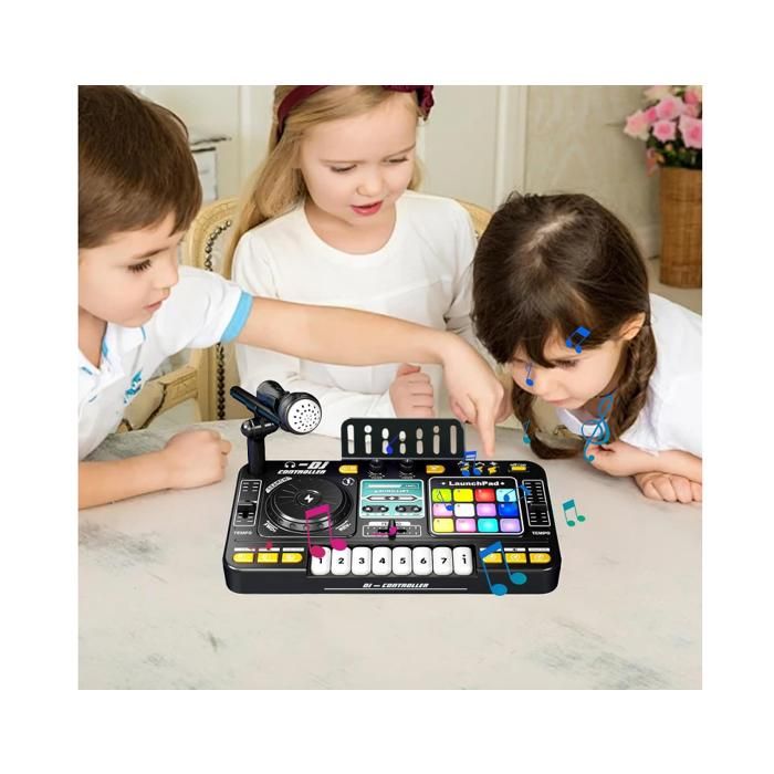 Table De Mixage DJ Enfant, Platine DJ Enfant avec Lumière Et Clavier ...