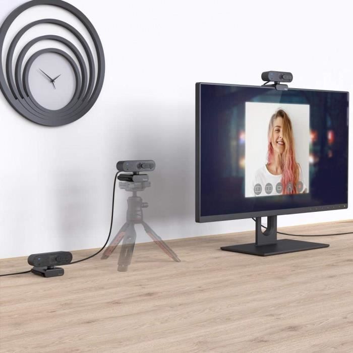 Webcam "C-600 Pro" (Webcam Pour Télétravail Et Gaming Pivotable À 360 ...