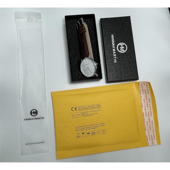 Montre pour Homme, Ananas Style Simple Analogique Affaires Quartz Cuir ...