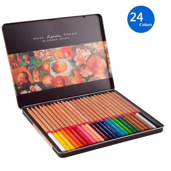 Crayon de couleur,crayons de couleur professionnels pour dessin,ensemble de couleurs pour ...