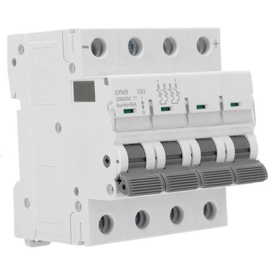 Cikonielf Disjoncteur GYM9-C63 Disjoncteur DC Mini Équipement de Protection d'Installation sur ...