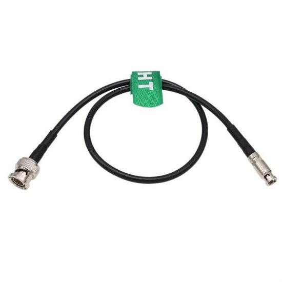 Câble vidéo SDI coaxial 4K 6G - HANGTON - Micro BNC vers BNC standard - 45 cm - Belden 1855A ...