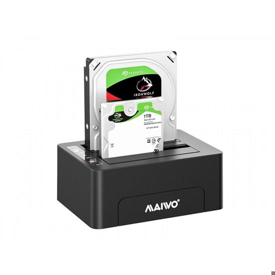 Station d'accueil HDD - Microstorage - Clonage - 2 baies - USB 3.0 ...