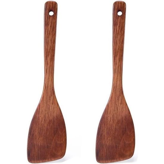 Spatules en Bois,Professional Spatule en bois Non Stick Bois Turner ...