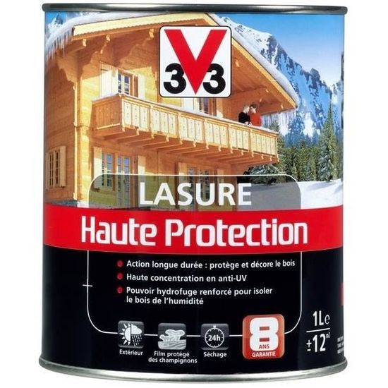 Lasure Haute Protection tons bois V33 (satiné - chêne foncé - 2,5l) - V33 - Cdiscount Bricolage