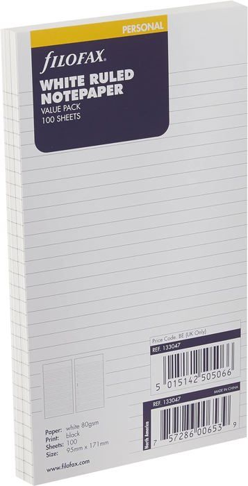 Bloc-notes Feuilles lignées Blanc Paquet économique (Import Royaume Uni ...