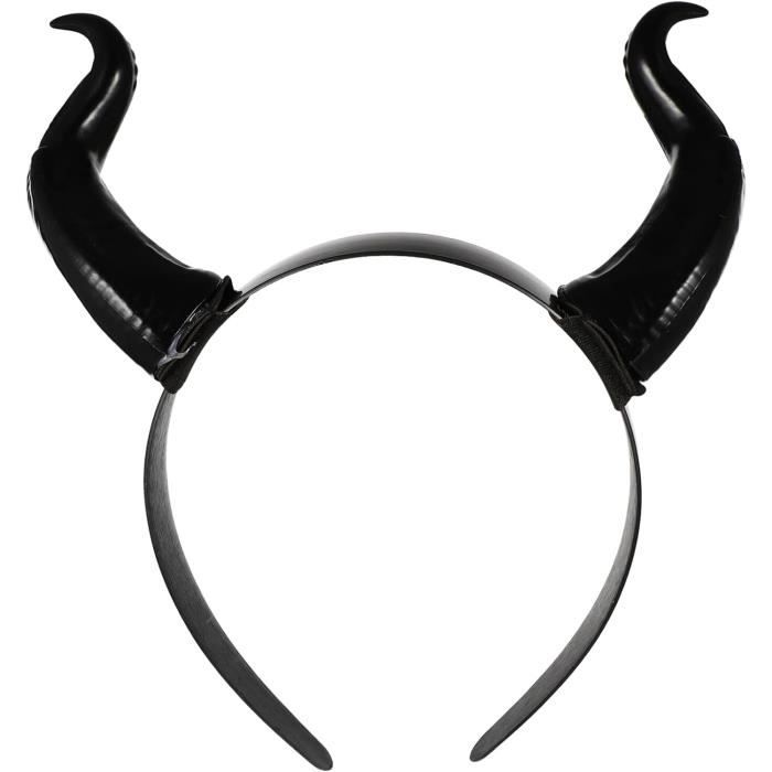 Bandeau De Corne De Diable Noir Bandeau De Cornes De Diable Gothique ...