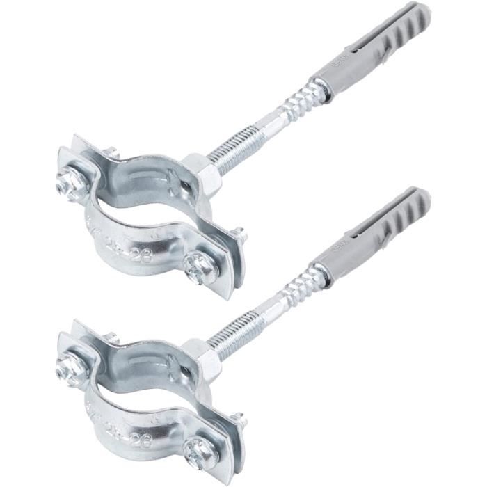 Lot De 2 Supports De Tuyau Pour Tuyaux De Ø 25-28 Mm, Colliers De ...