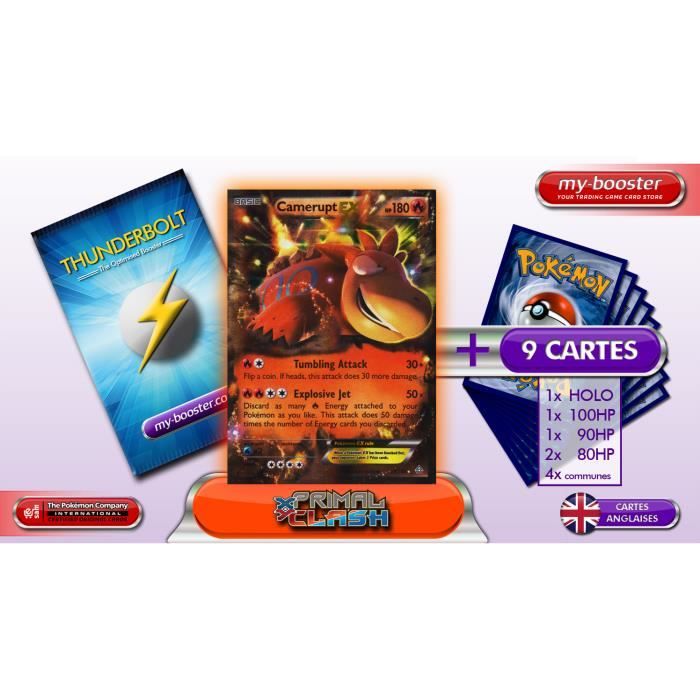 CAMERUPT EX 29/160 180HP XY05 PRIMAL CLASH (Pri... - Cdiscount Jeux - Jouets