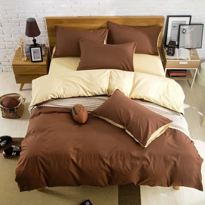 Couvre lit, simple, couleur unie, coton 220X240 quatre épaissi de givré ...