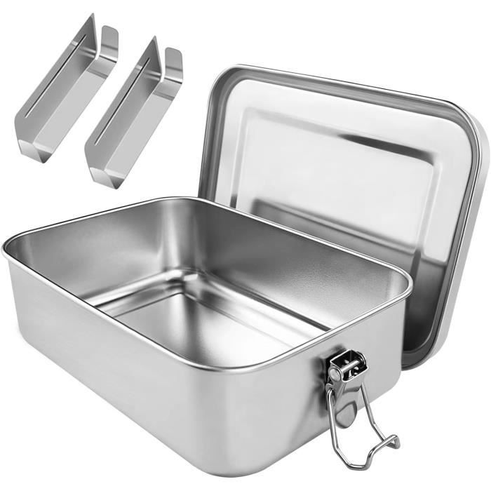 1400Ml Boite Alimentaire À Compartiments Inox Sans Bpa & Sans Plastique ...