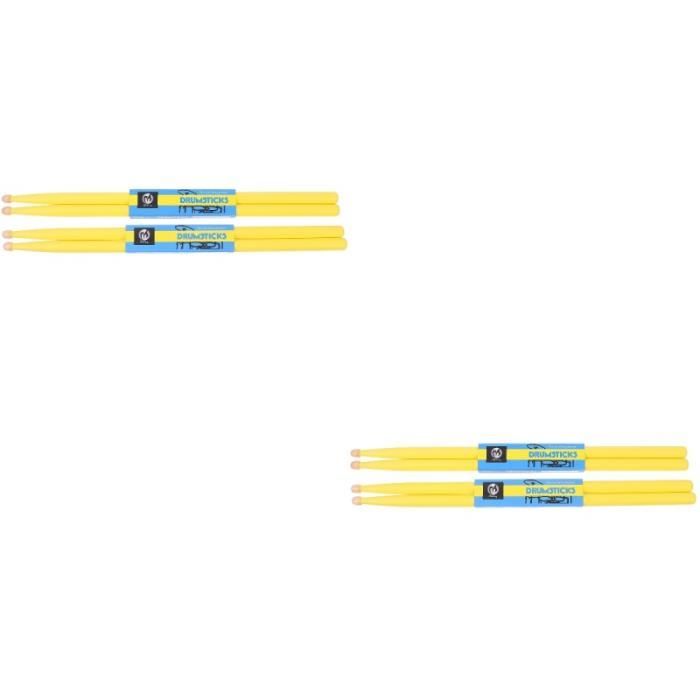 4 paires bâton de tambour Percussion Stick Stick Stick Tambour Sticks ...