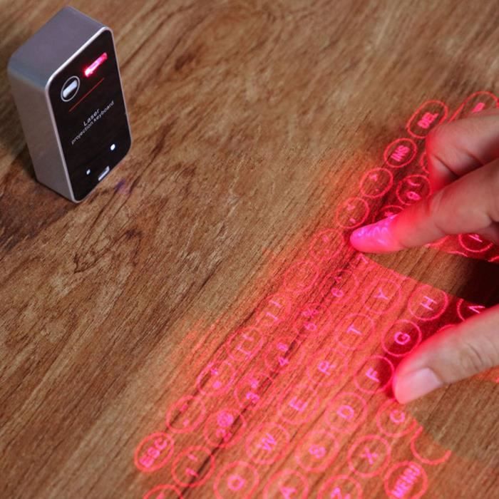 Clavier de projection laser sans fil avec charge usb et la fonction de ...