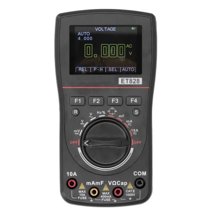 Multimètre d'Oscilloscope - MINIFINKER - ET828 - Portable - 1MHZ ...