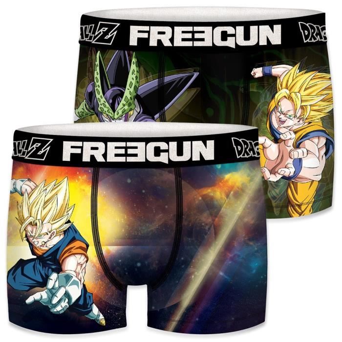 FREEGUN Boxer Homme Gogeta, Cell, Caleçon Homme, DRAGON BALL Z, Sans ...