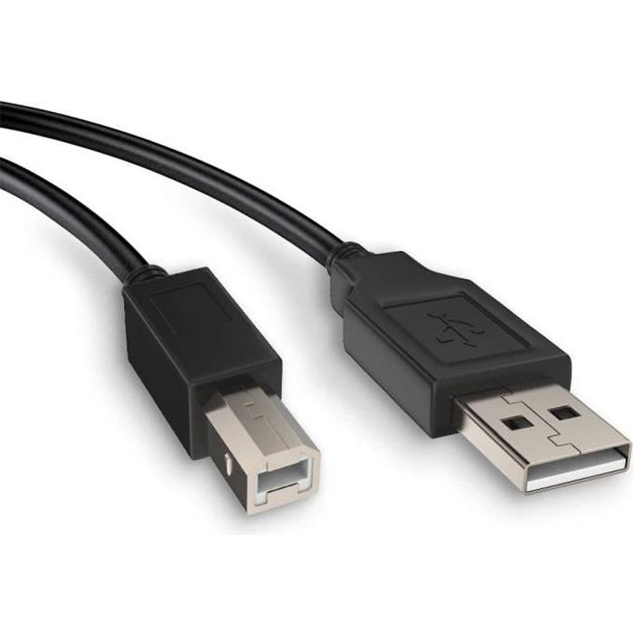 Cable Imprimante USB 3 mètres USB 2.0 Compatible avec imprimante ...