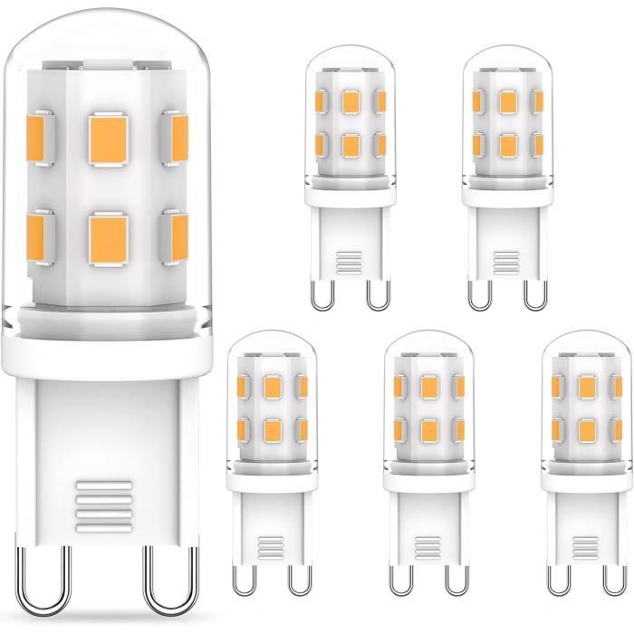 Ampoules Led G9 2w Équivalent À 20w Halogène Lumière Blanc Chaud 2700k