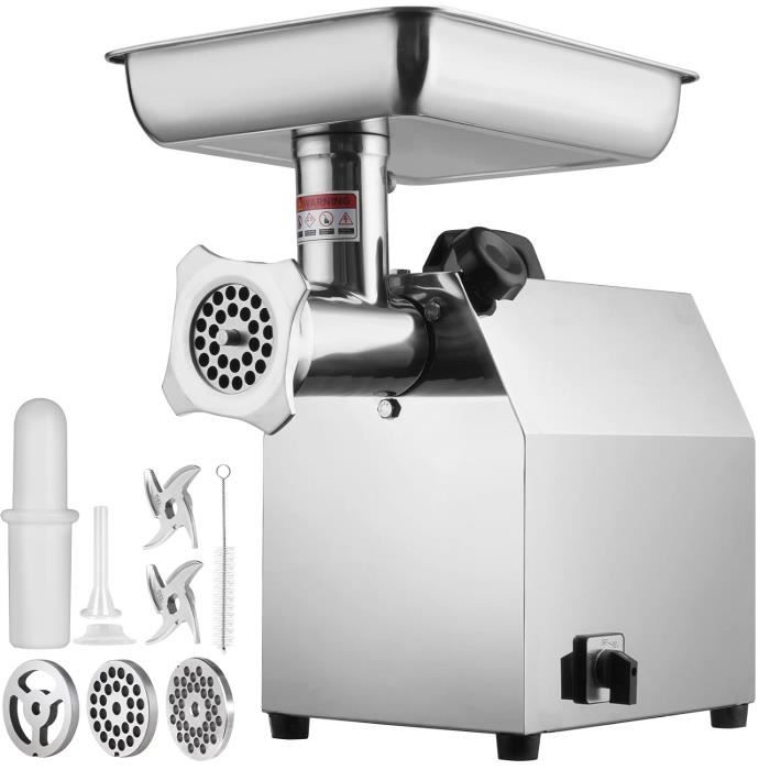Hachoir À Viande 1100 W Hachoir Électrique Multifonctionnel 360 Kg-H Avec 2 Lames 2 Plaques De ...