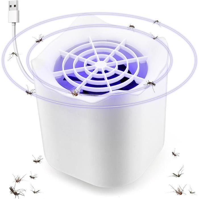 JOPHEK Attrape-Mouche, Lampe Anti Moustique USB Tue Mouche Electrique ...