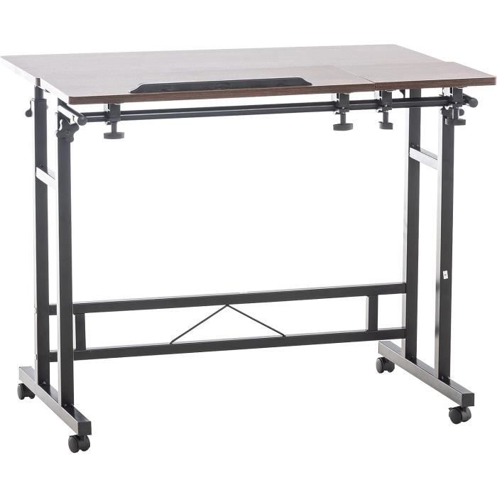 Bureau Design Telford Avec 2 Tablettes Ajustables I Table D'Ordinateur ...
