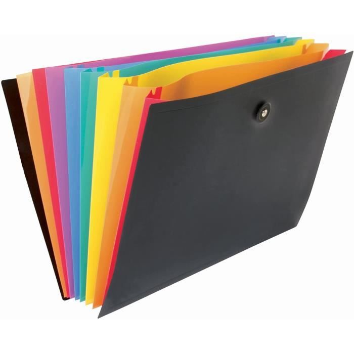 Trieur Horizontal Rainbow 8 Compartiments En Polypropylène 8-10, Noir ...