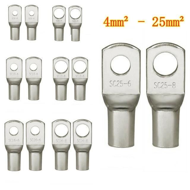 COSSE ELECTRIQUE,SC6-8-10--Assortiment de cosses en cuivre étamé 4 25mm, 100-50-25-10 pièces ...