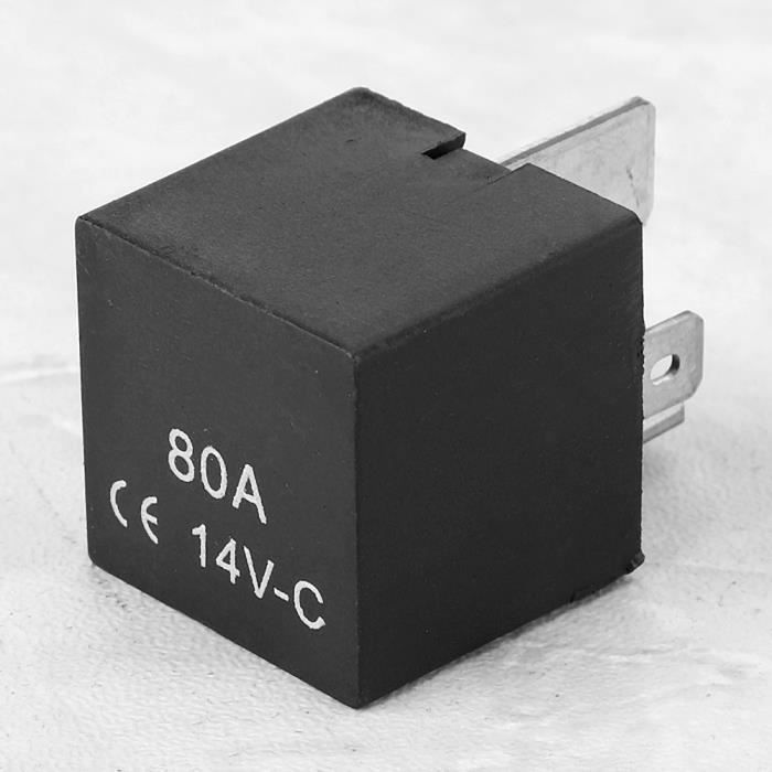 Relais de Voiture, 12V 70A 80A 4 Broches ABS Relais de Voiture ...