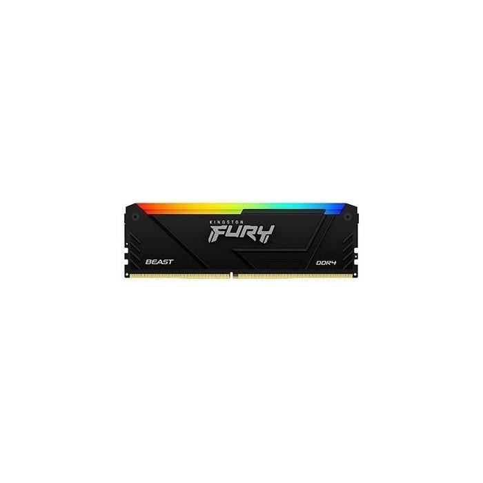 Mémoire RAM - KINGSTON - FURY Beast - RGB - 32 Go (2 x 16 Go) - DDR4 - 3200 MHz CL16 ...