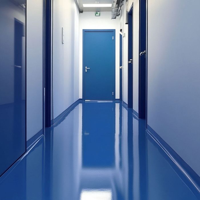 Résine epoxy autolissante sols - REVEPOXY AL - 5 kg Bleu signalisation ...