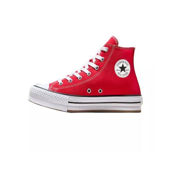 Baskets Rouges Fille/Femme Converse Chuck Taylor All Star Eva Lift ...