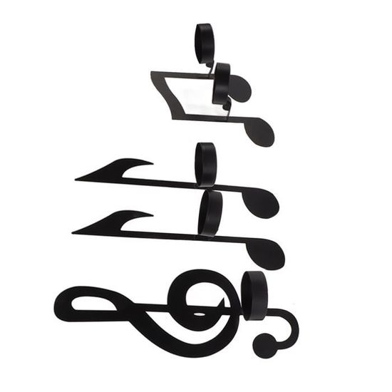 Porte-bougie note de musique Exquis Music Note Applique Murale, 4pcs ...