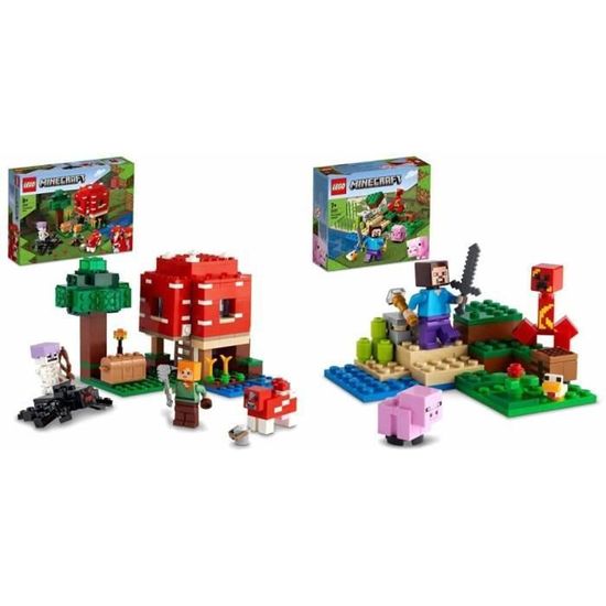LEGO 21179 Minecraft La Maison Champignon, Set Jouet de Construction ...