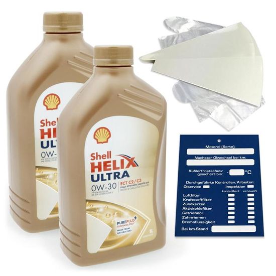 2 Litre Original Shell Helix Ultra Ect Shell - Cdiscount Auto