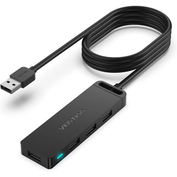 Hub USB 4 Ports Multi USB Multiple pour PC Multiport USB pour PC (avec ...