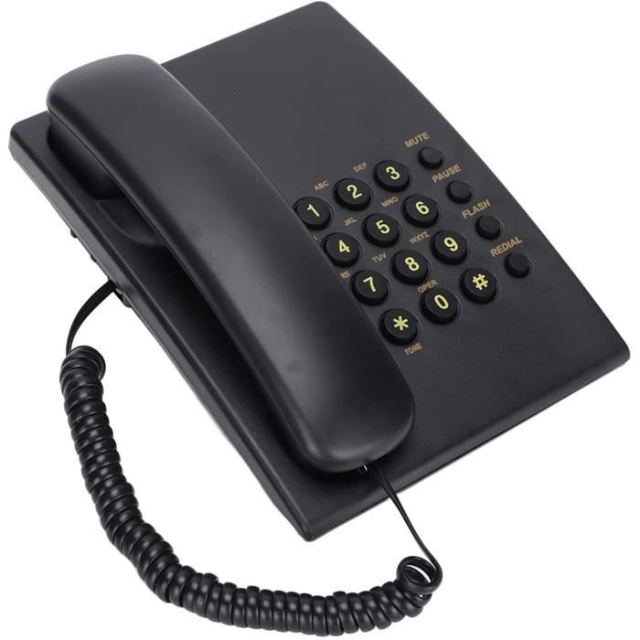 Téléphones fixes pour la maison, téléphones fixes avec fil, téléphone ...
