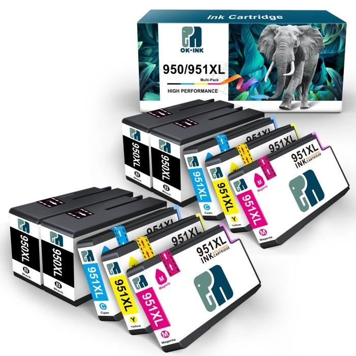 OK-INK 10 Cartouche d'encre Remplacer pour HP 950 951 950XL 951XL ...
