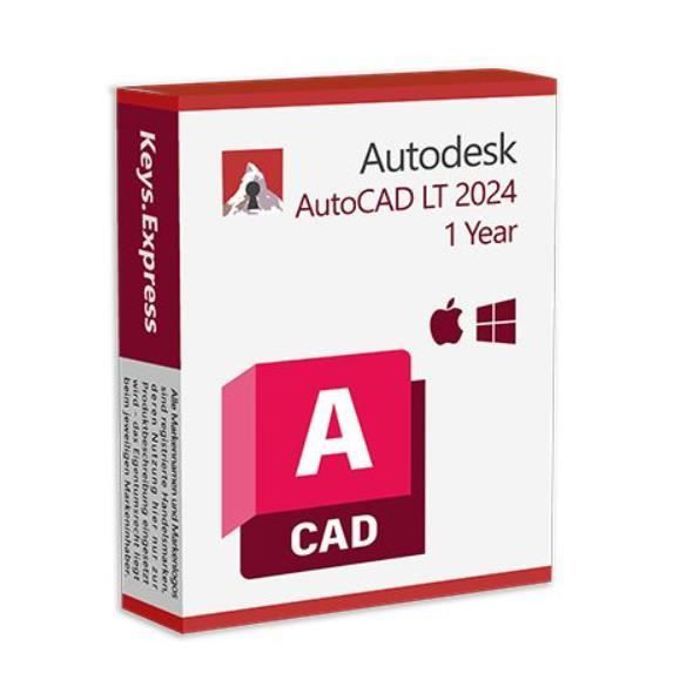 Autodesk AutoCAD LT 2024 : Licence officielle 1 an. - Cdiscount ...