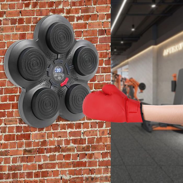 Machine de Boxe Musicale (Forme Pétale) - Disque de Boxe Mural Noir ...