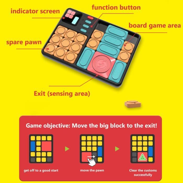 Atyhao Jeu de Puzzle Coulissant 500+ Défis Niveaux Améliorés Puzzles Casse-Tête Cérébraux Jouet ...