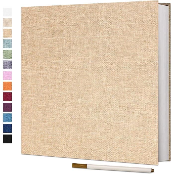 Album Photo Adhésif Scrapbooking 40 Pages En Lin Relié 33X32 Cm Avec Un ...