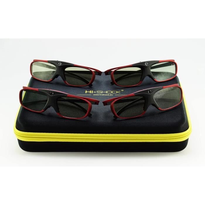 4x Hi-SHOCK® BT Pro "Scarlet Heaven" | Smart actives lunettes 3D pour ...