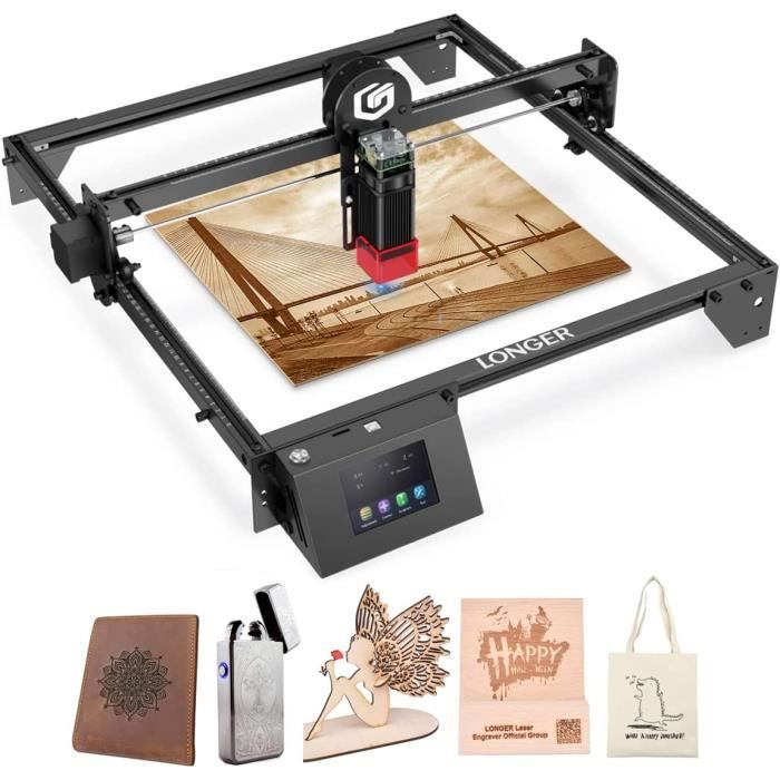 LONGER RAY5 Machine à graver laser 60W, puissance laser 5W avec écran ...