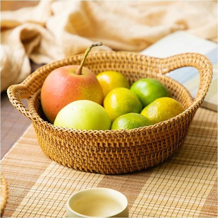 Corbeille De Fruits en Rotin De Maison De Salon, Plateau De Fruits ...