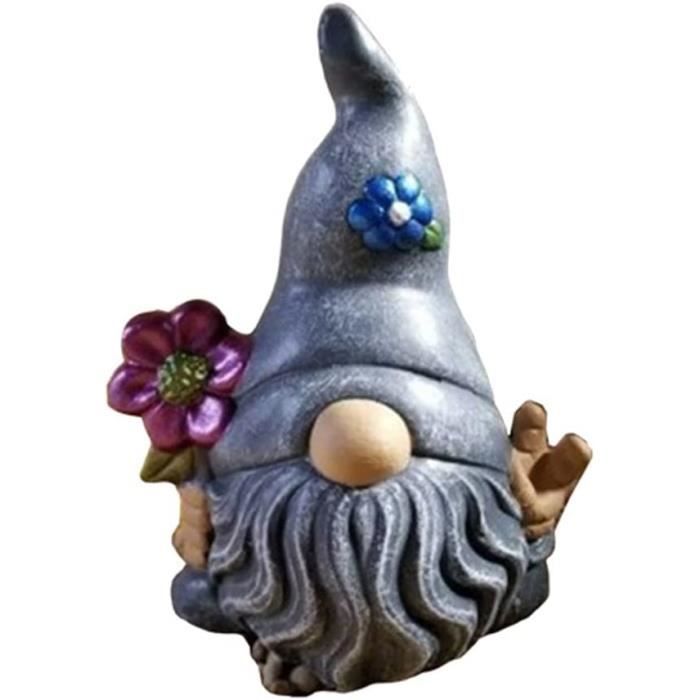 Sculpture Extérieure De Gnome - Figurine Nain De Jardin Avec Résine ...