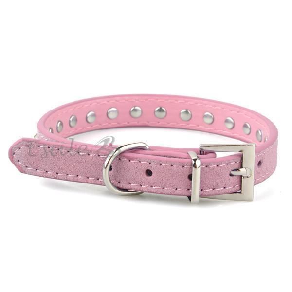 Collier Tour de Cou Rose PU Cuir S Pour Chien C… - Cdiscount Animalerie